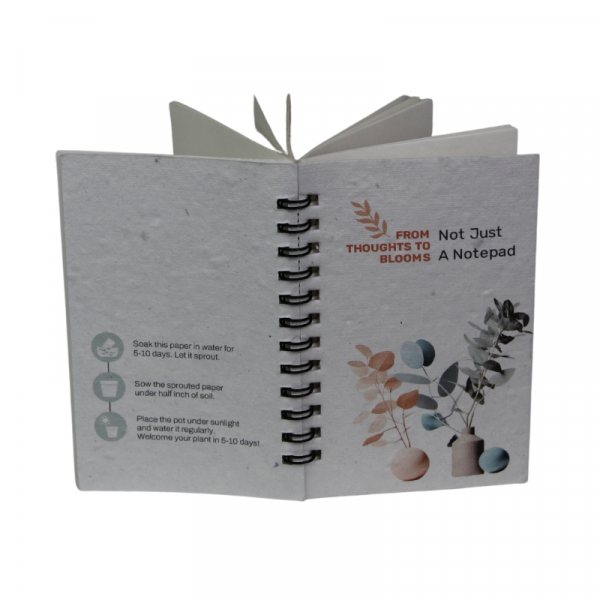 Eco Wired Mini Plantable Notepad - Green Ard