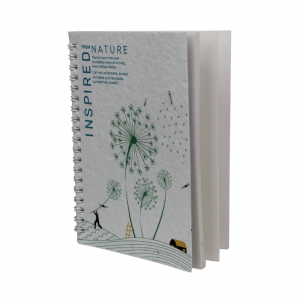 Eco Wired Plantable Notepad - Green Ard